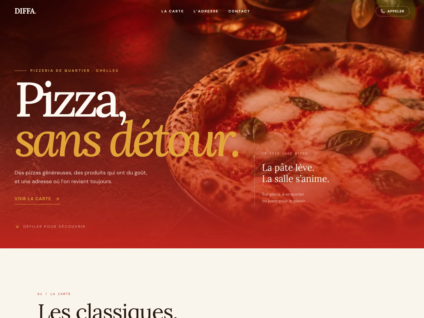 DIFFA Pizza Web
