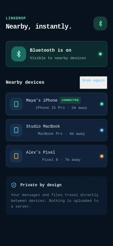 Bluetooth Chat & Share