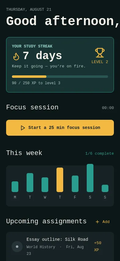 StudyXP Student App