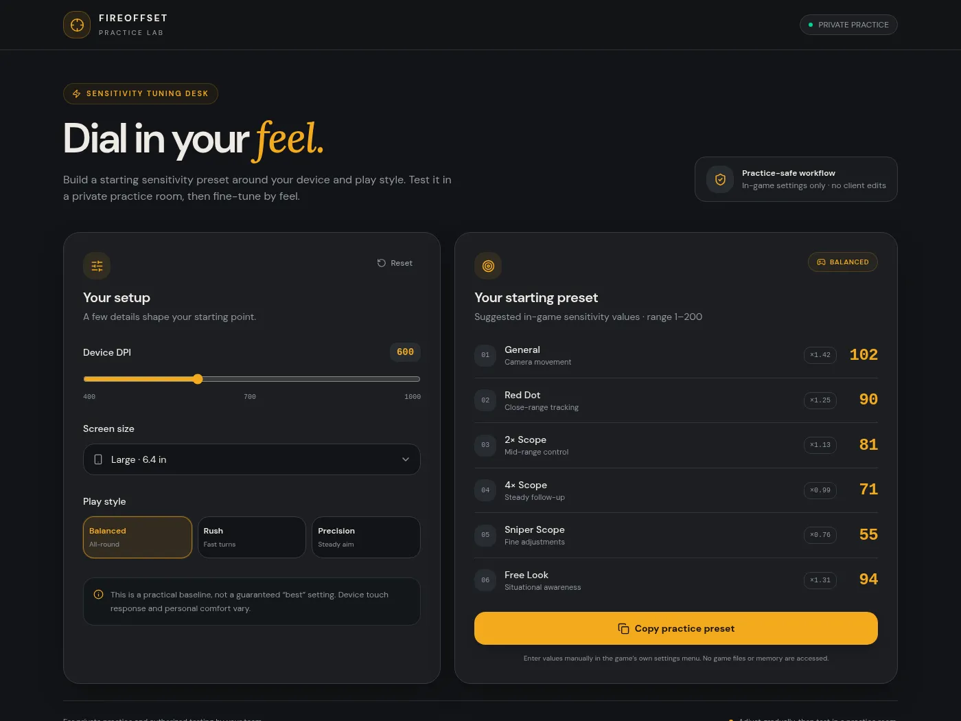 FireOffset Finder