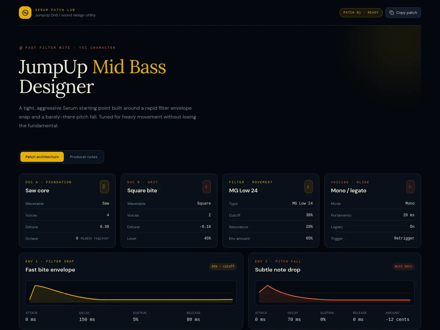 JumpUp DnB Bass Designer