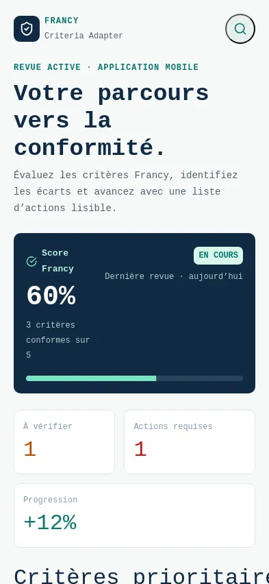 Francy Criteria Adapter