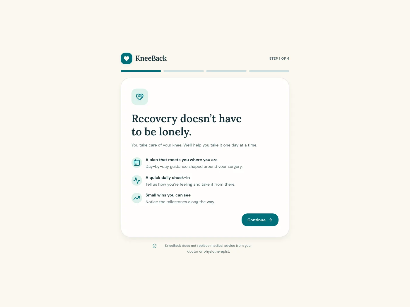 KneeBack Recovery Coach
