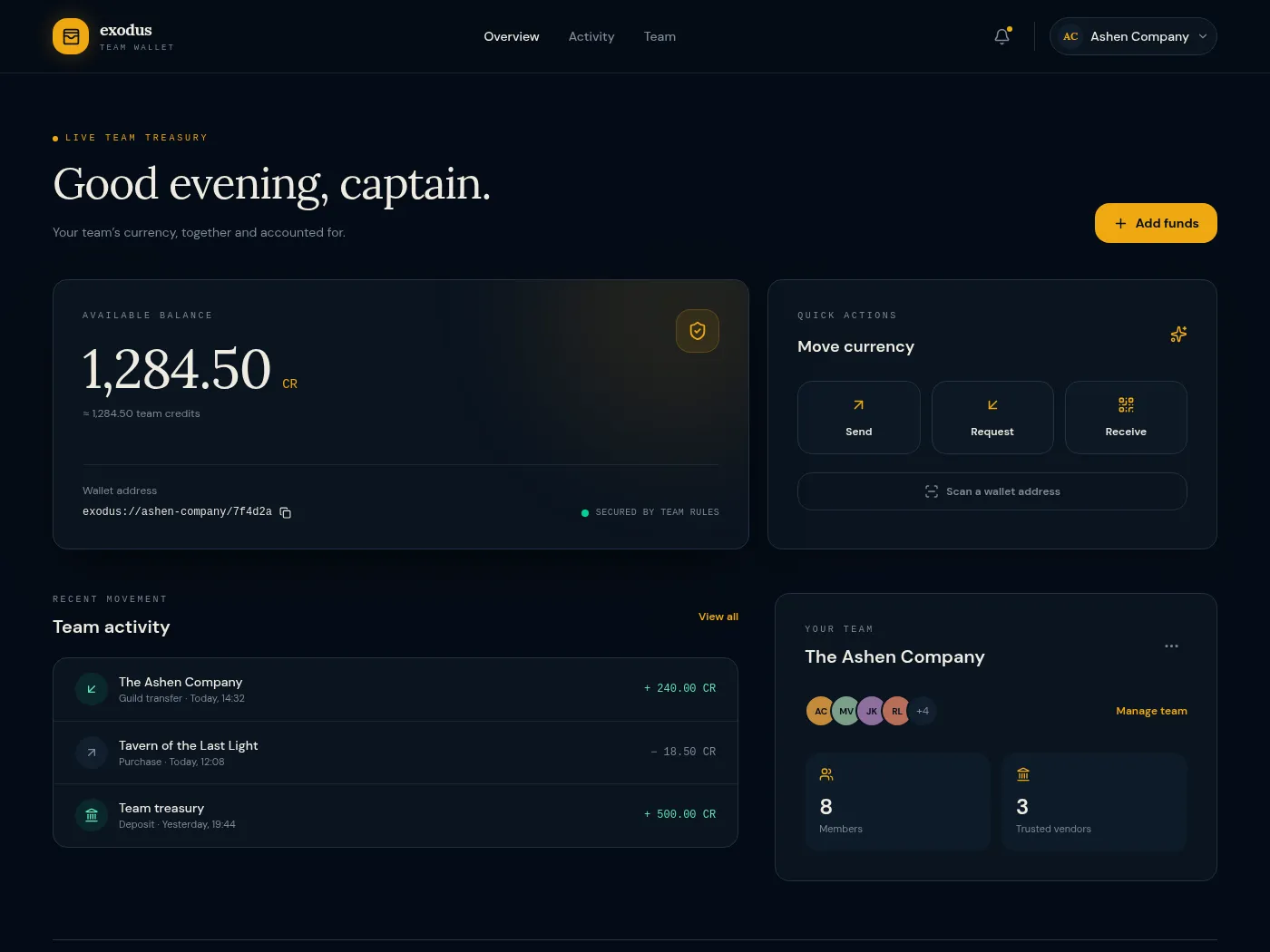 LARP Exodus Wallet