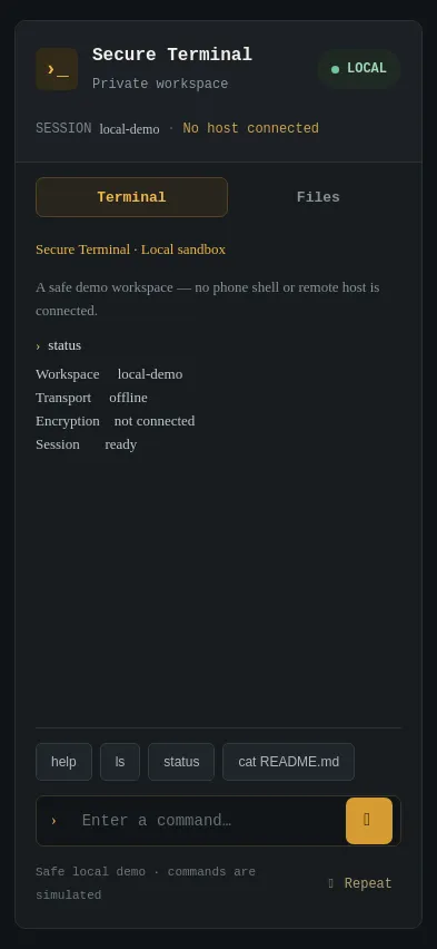 Secure Mobile Terminal