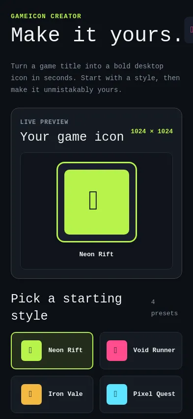 GameIcon Creator