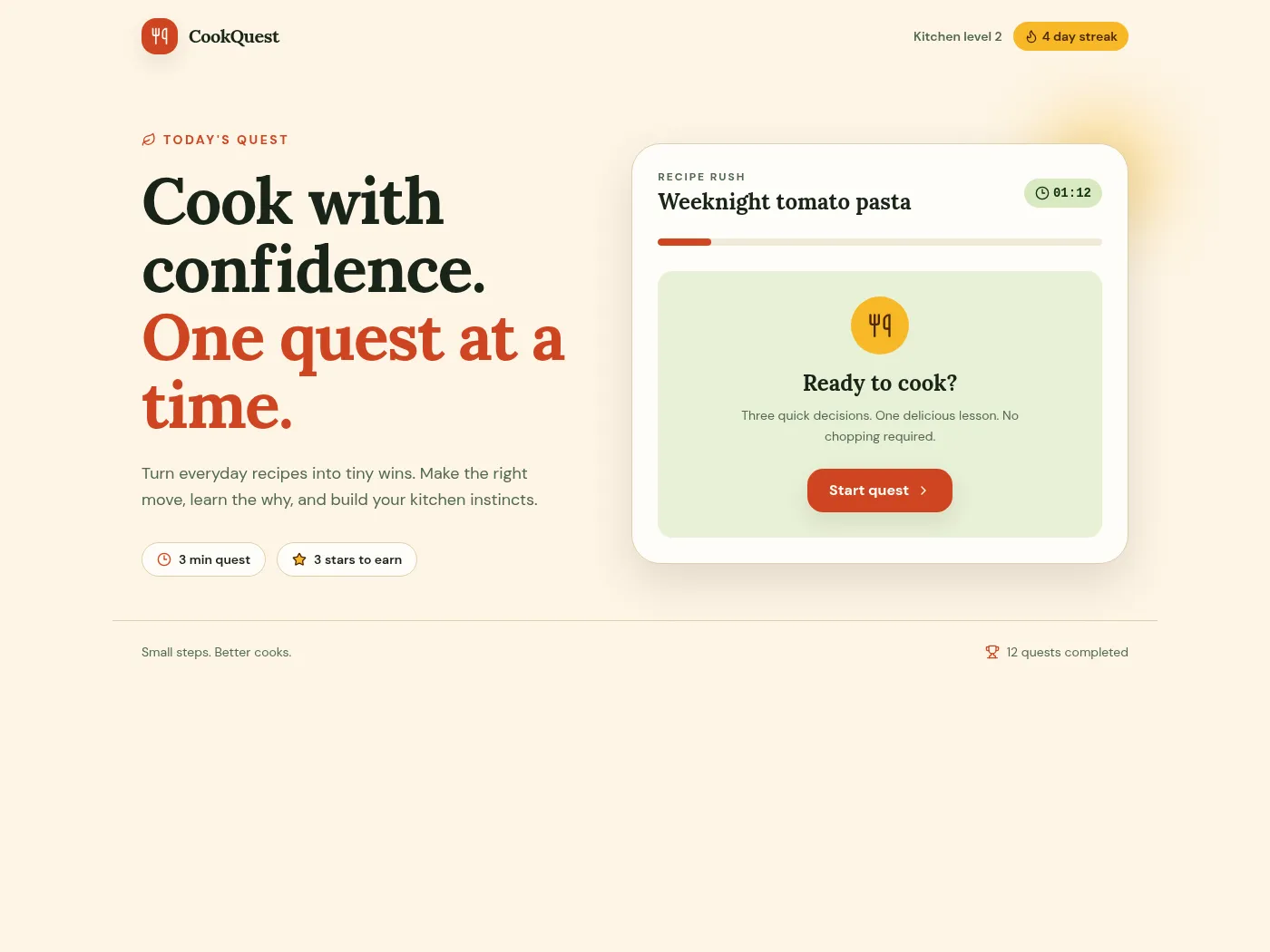 CookQuest Game App