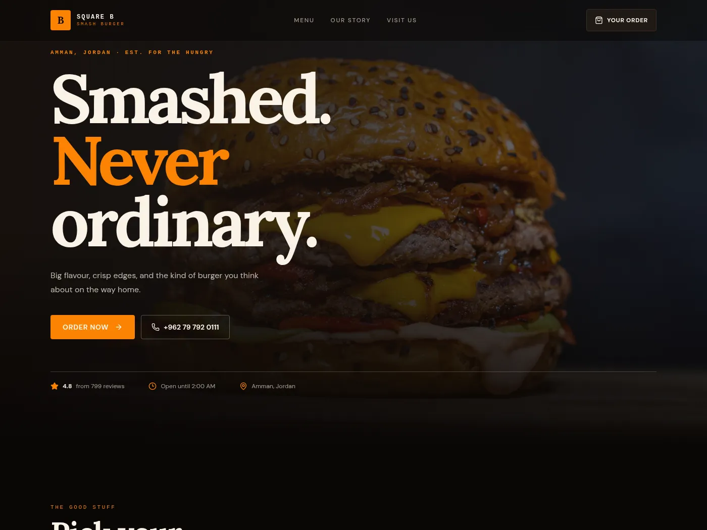 Square B Smash Burger