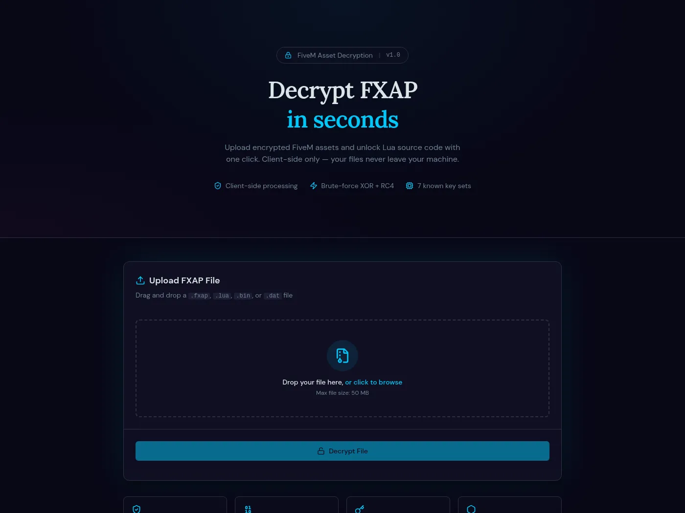 FXAP Decryptor Tool