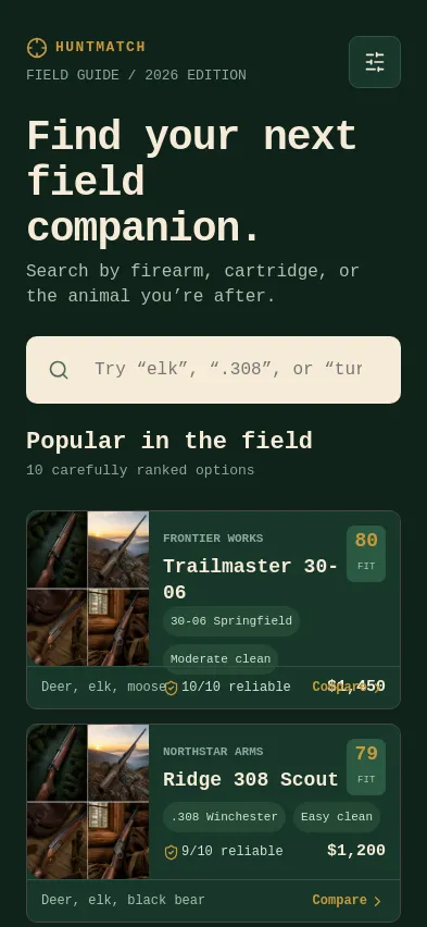 HuntMatch Finder