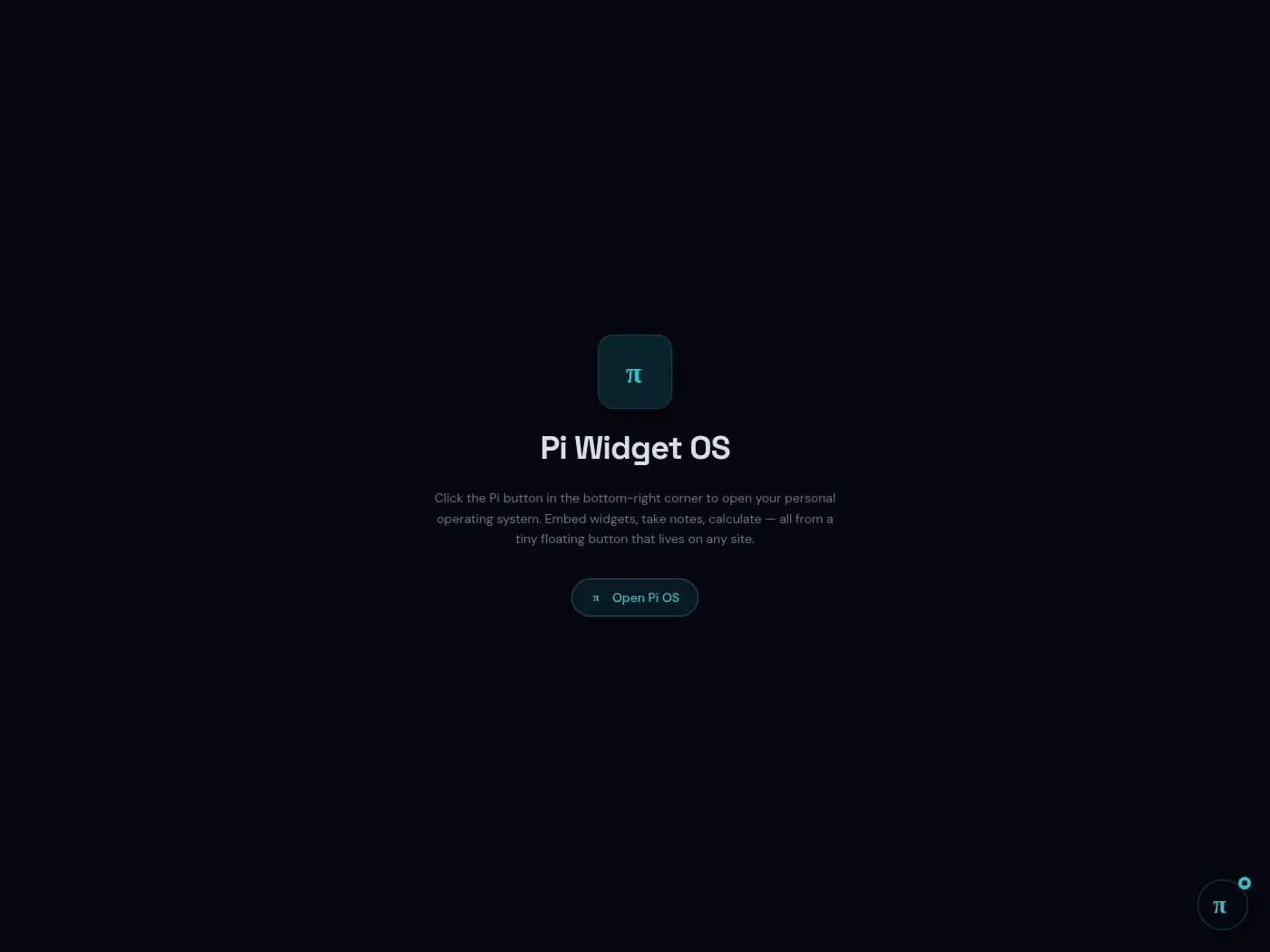 Pi Widget OS