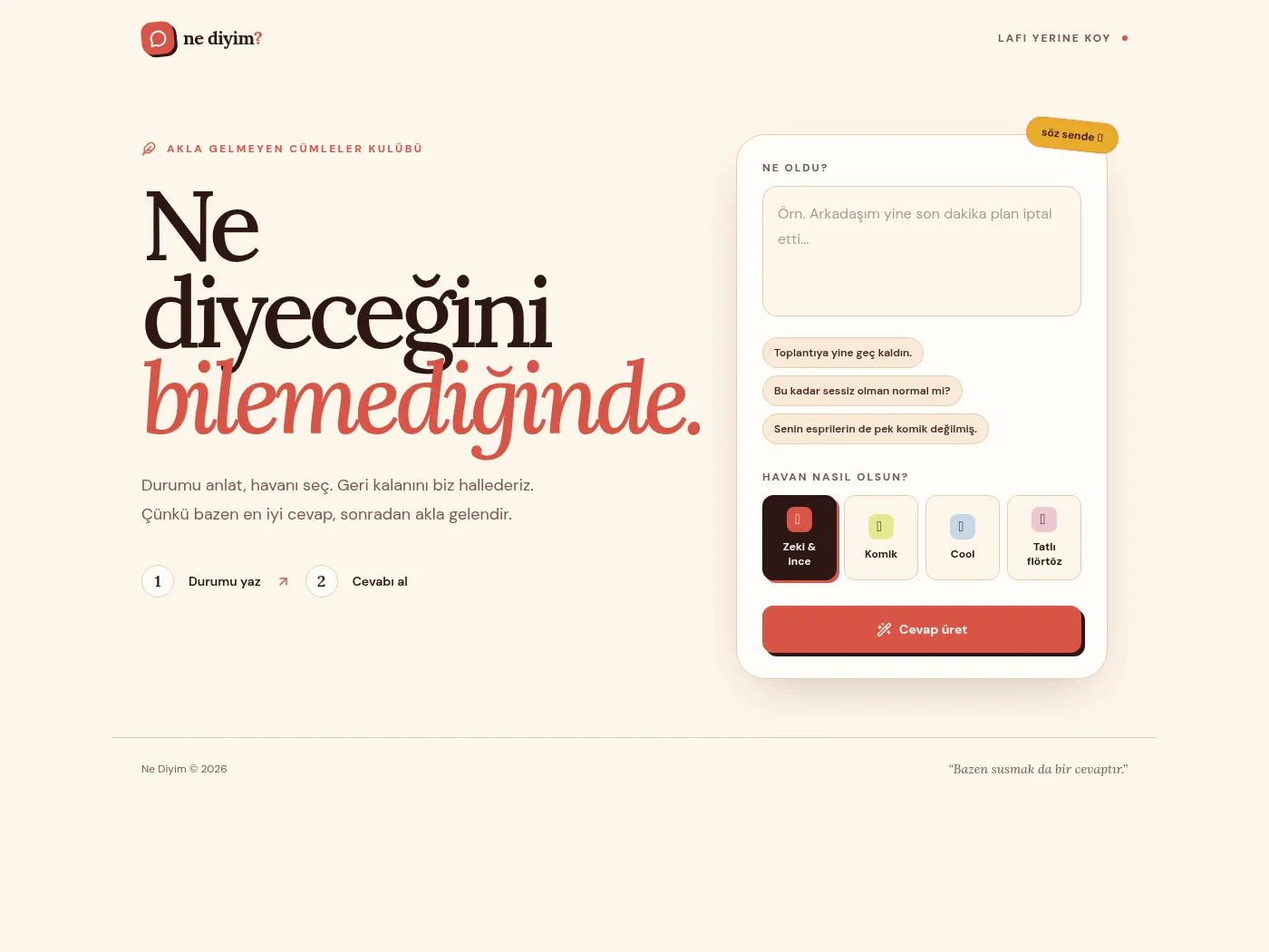 Ne Diyim App
