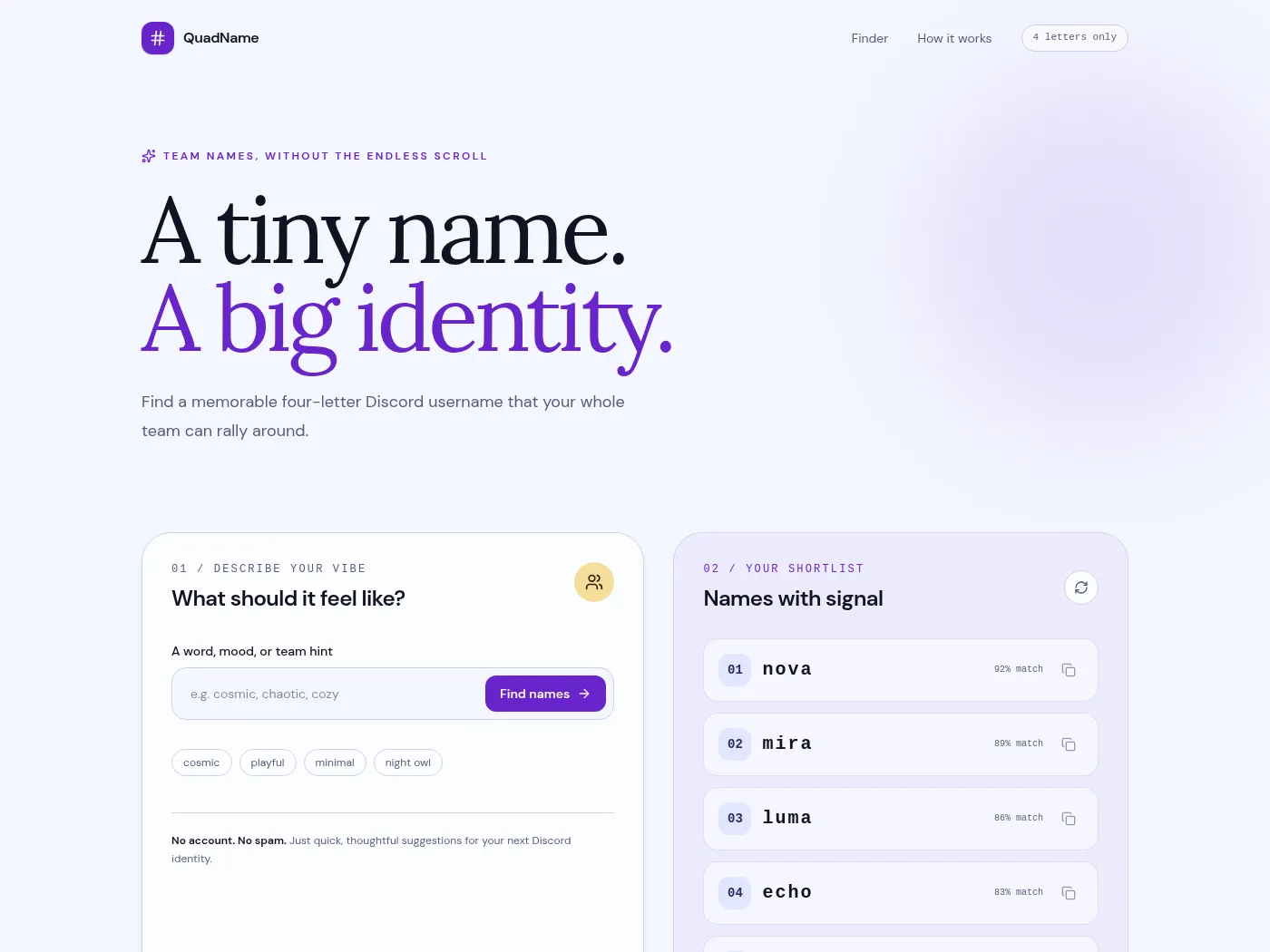 QuadName Finder