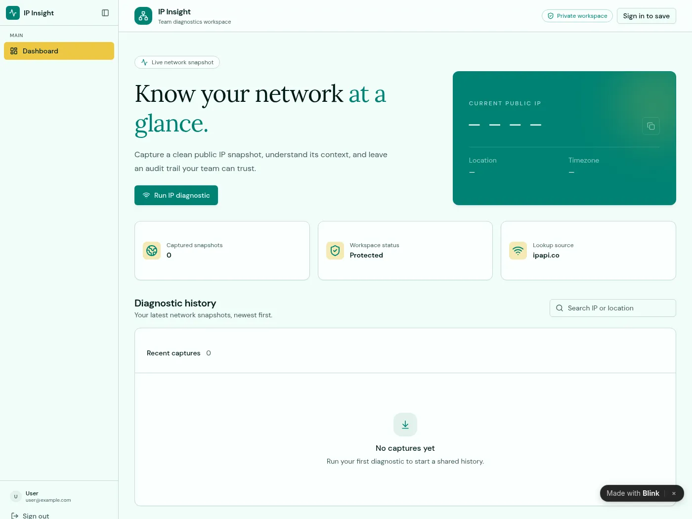 IP Insight Dashboard