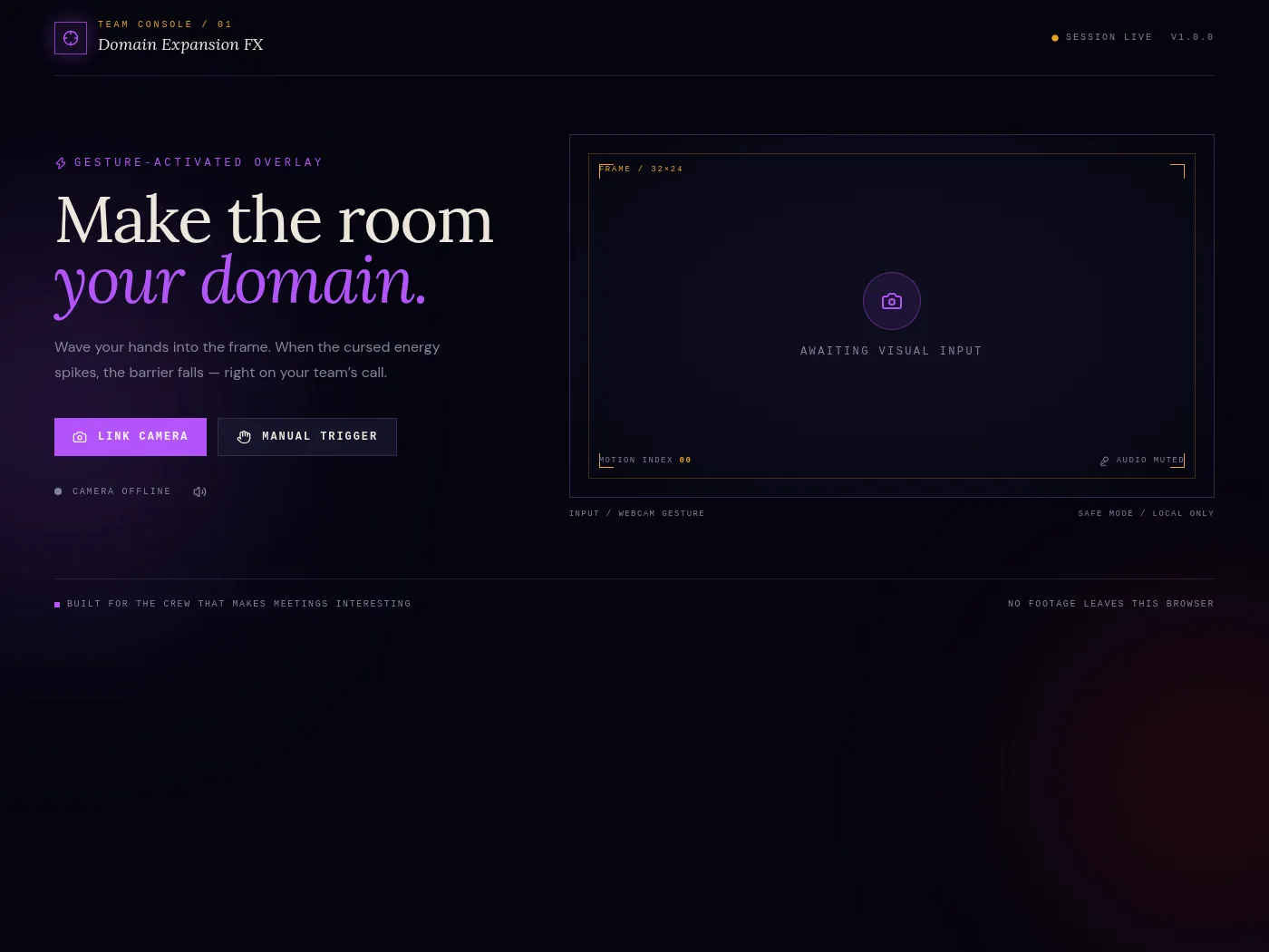 Domain Expansion FX App
