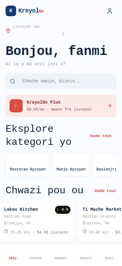 KreyolGo Marketplace Platform
