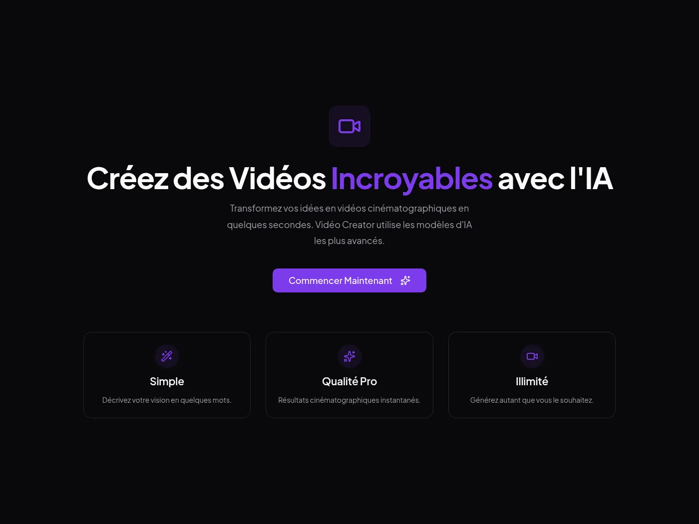 Vidéo Creator