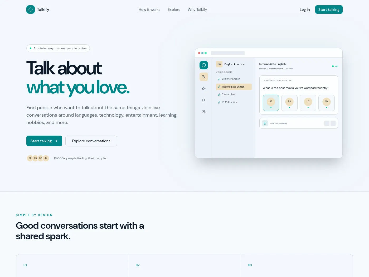 Talkify Social UI