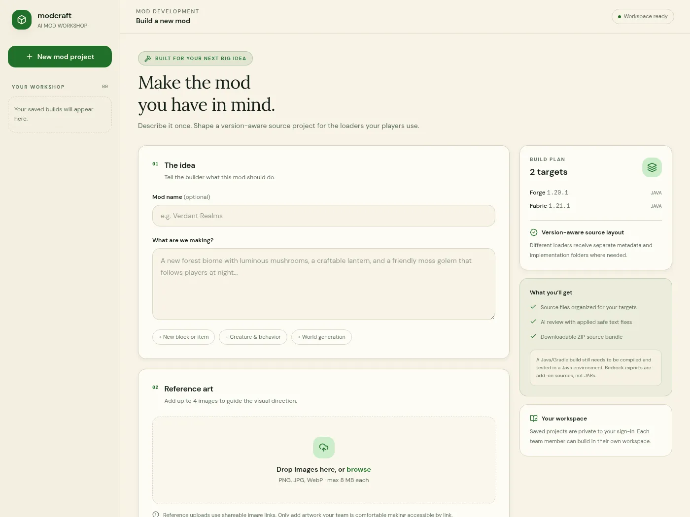 ModCraft AI Builder