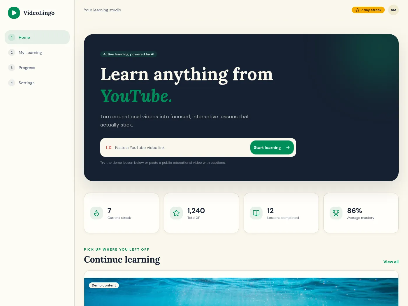 VideoLingo Web App