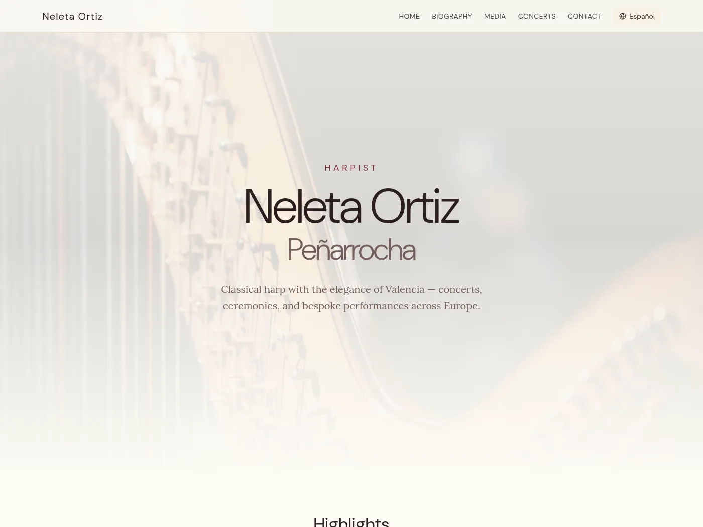 Neleta Ortiz Profile Site