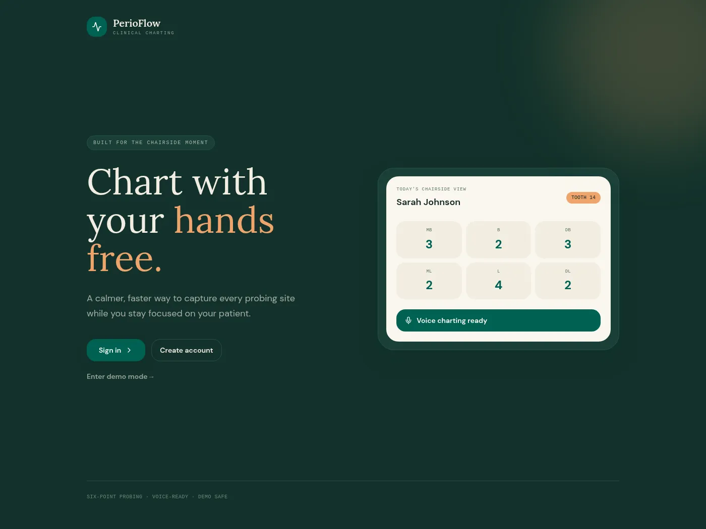 PerioFlow Charting App