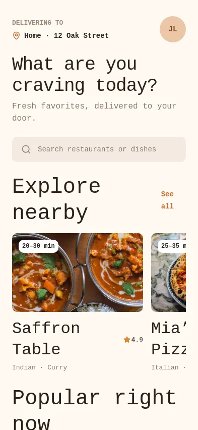 QuickEats Delivery App