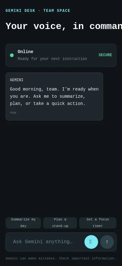 Gemini Voice Assistant