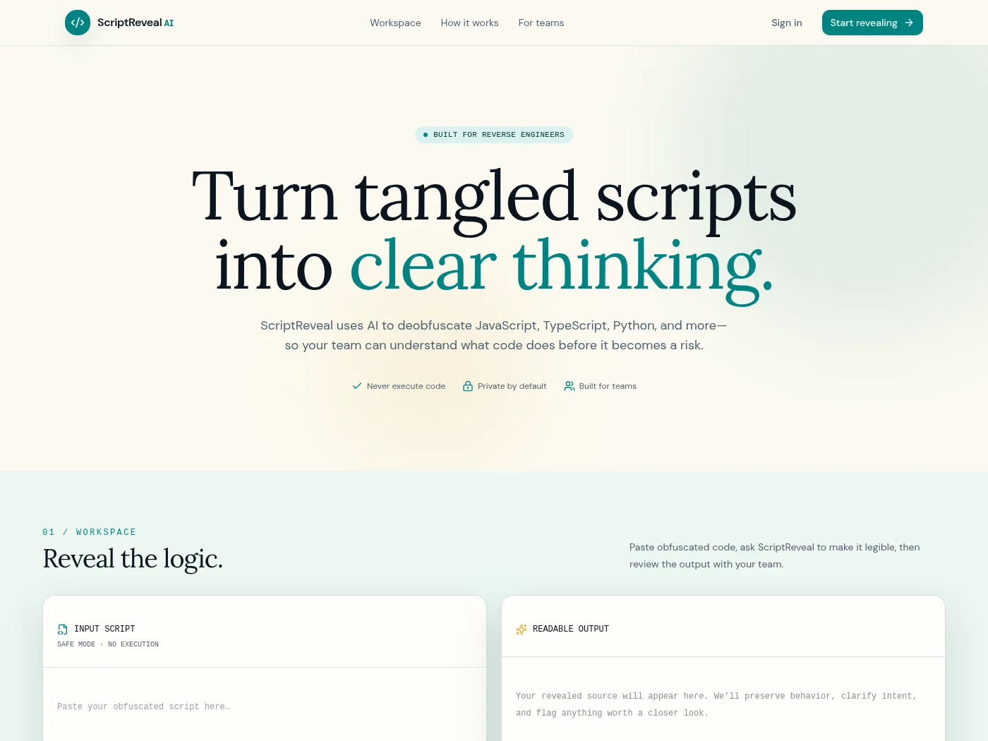 ScriptReveal AI