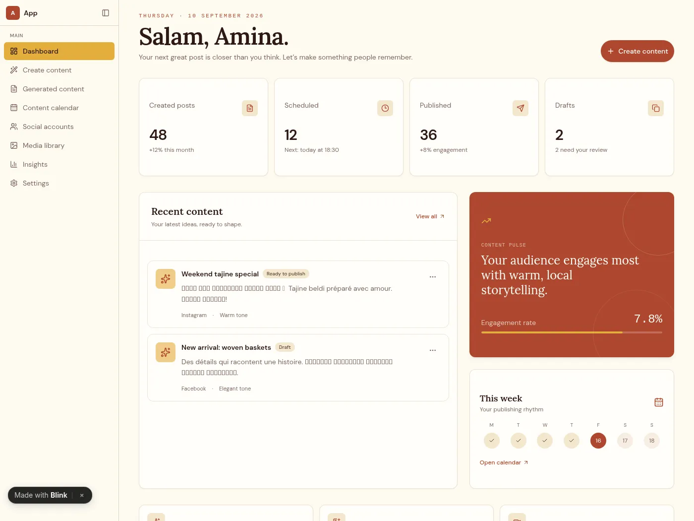 Social Content Manager