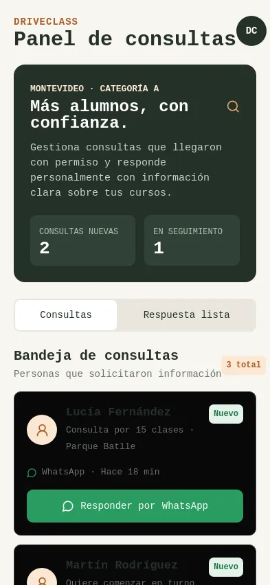 ACADEMIA DE CHOFERES AGRACIADA
