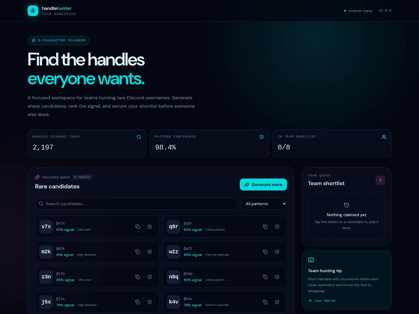Discord Handle Hunter
