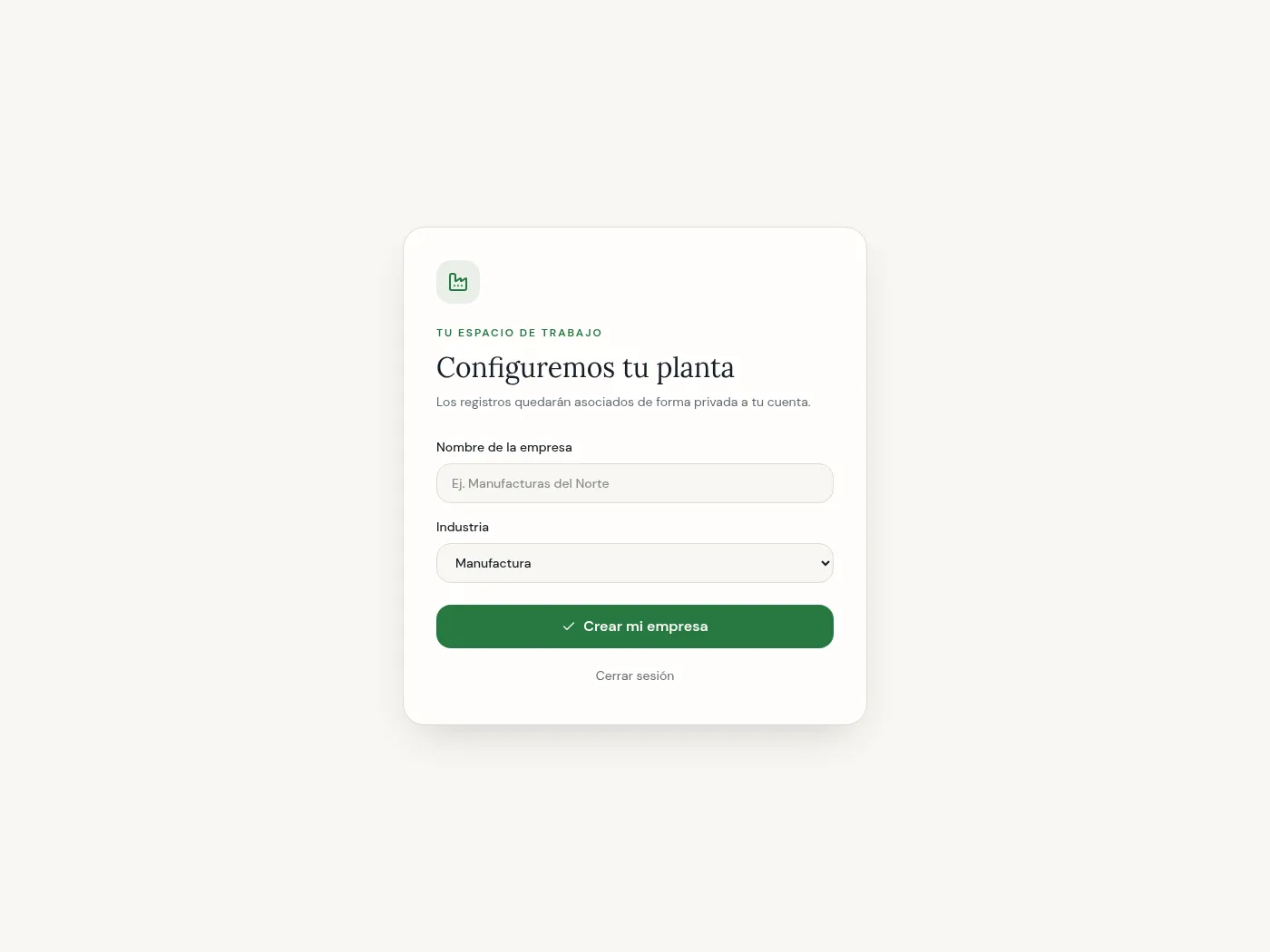 PLANTA IA Industrial SaaS