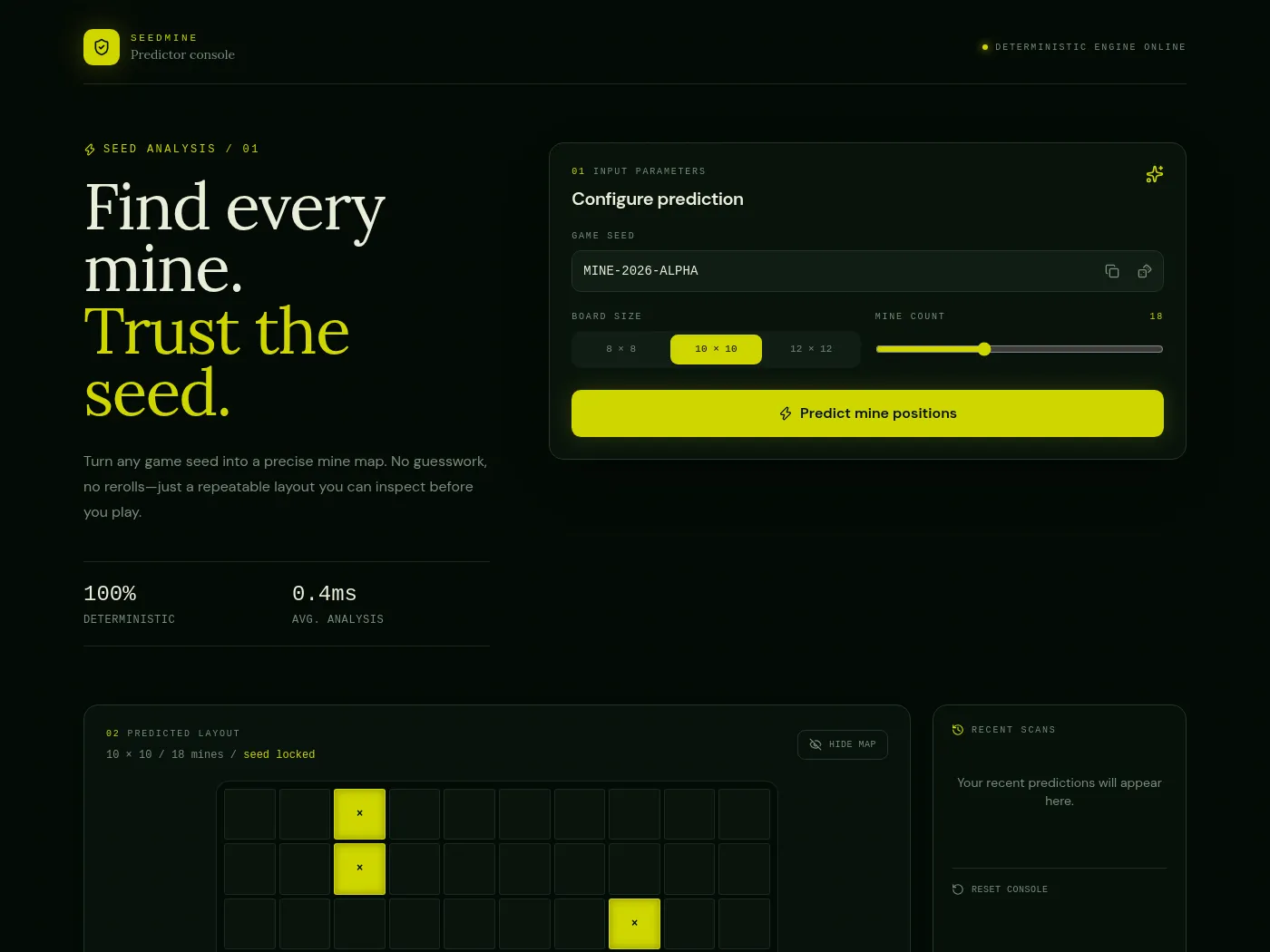 SeedMine Predictor