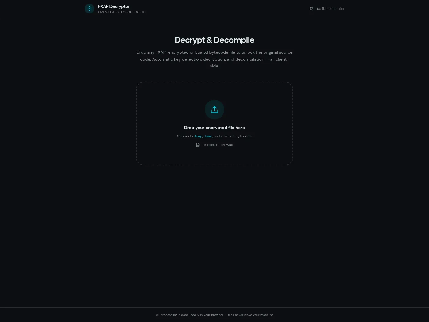 FXAP Decryptor Toolkit