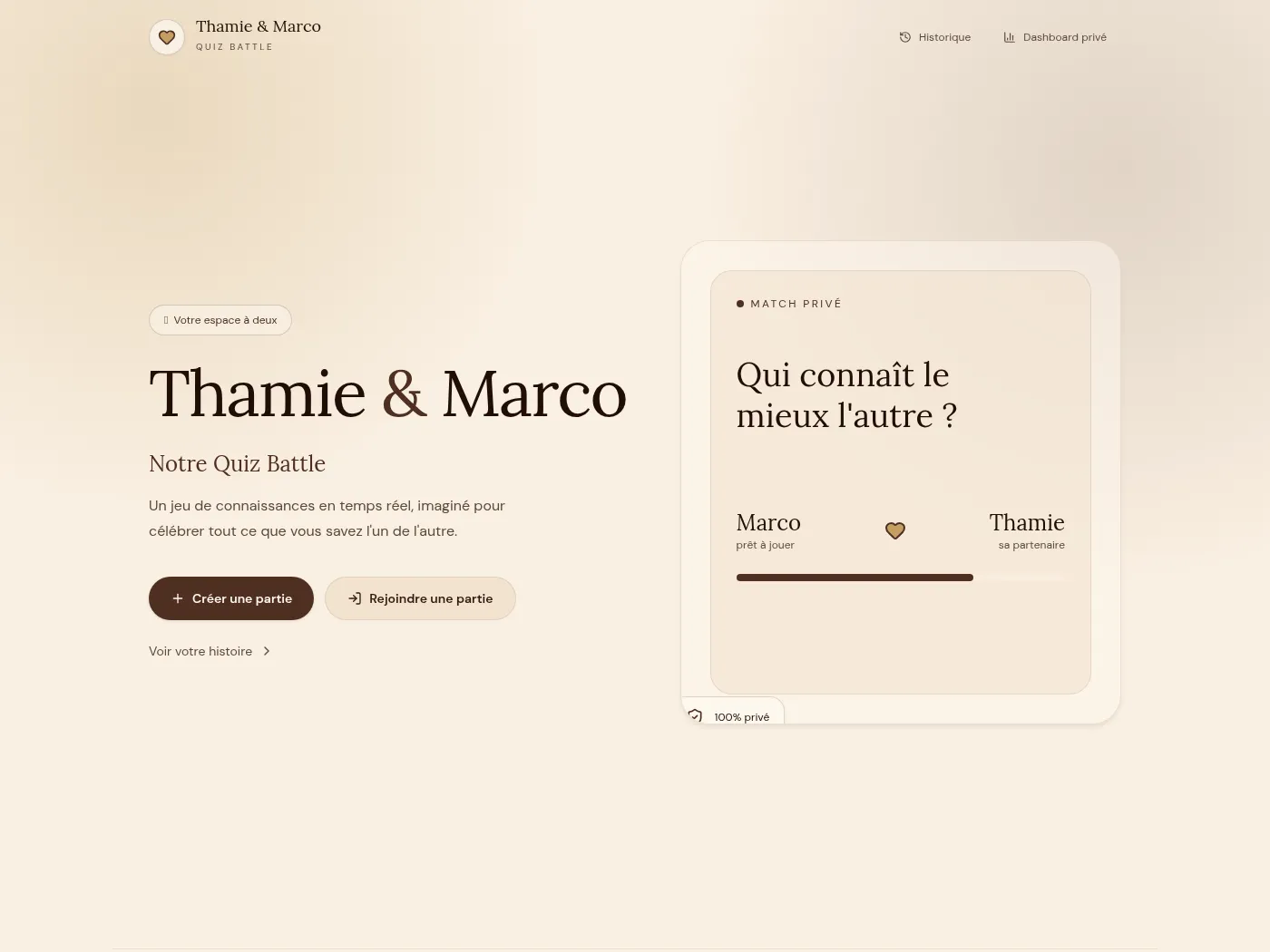 Thamie & Marco Quiz Battle