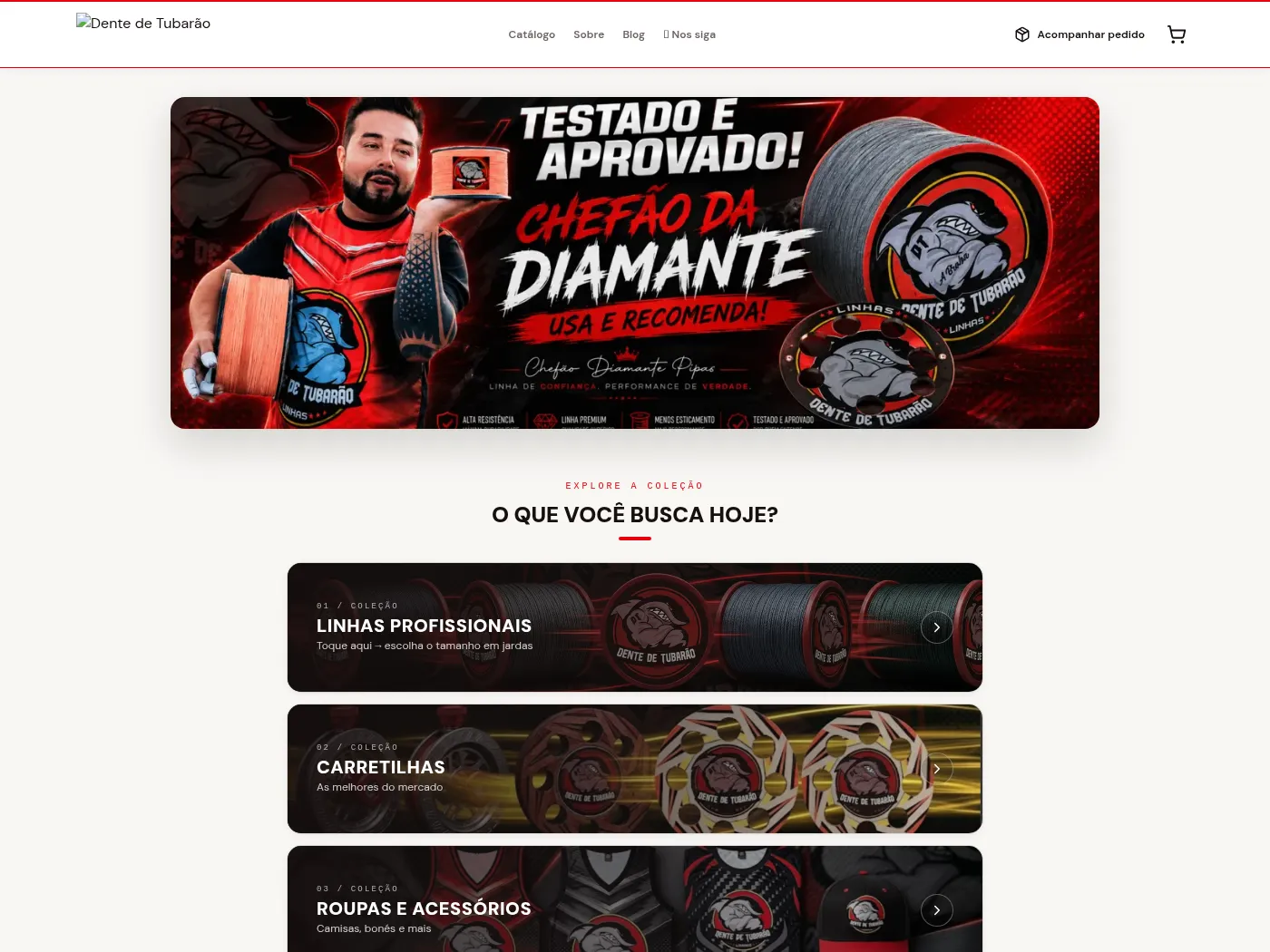 DentedeTubarão Store Clone