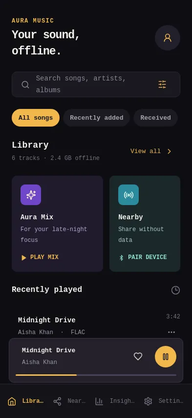 Aura Music Player