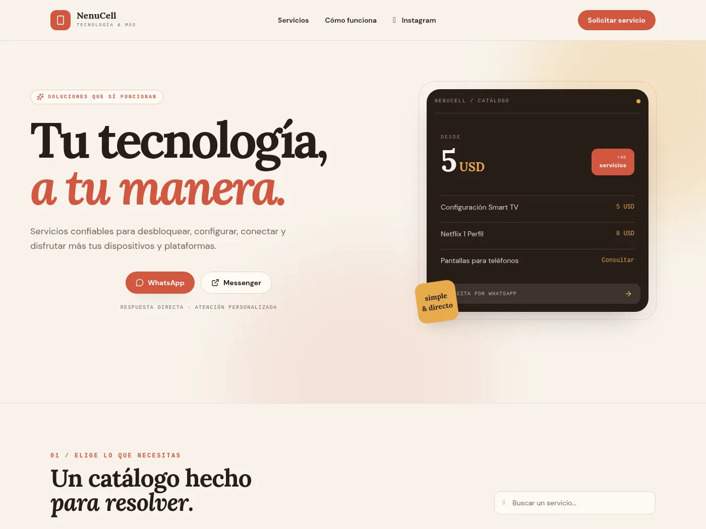 Servicios NenuCell Web