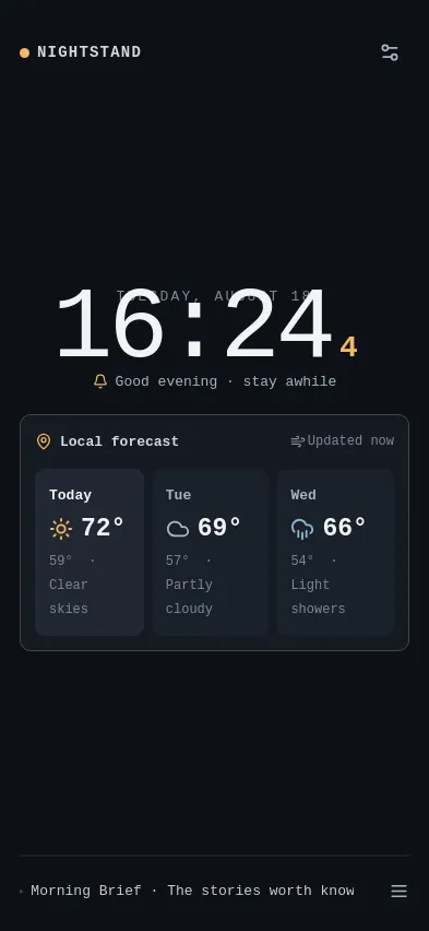 Nightstand Flip Clock