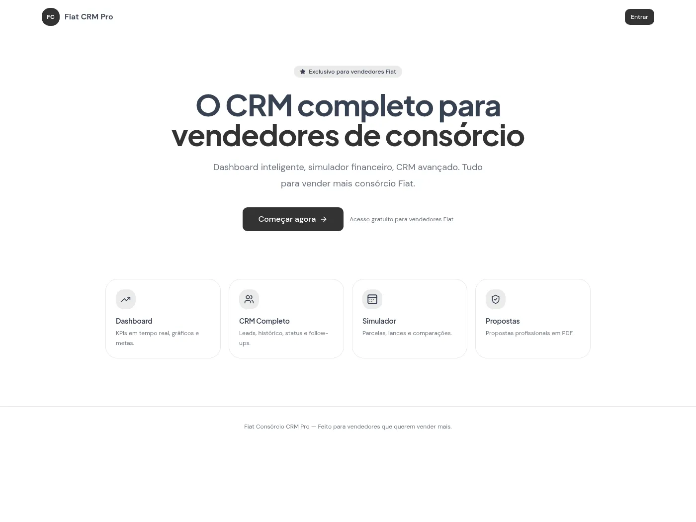Fiat Consórcio CRM Pro