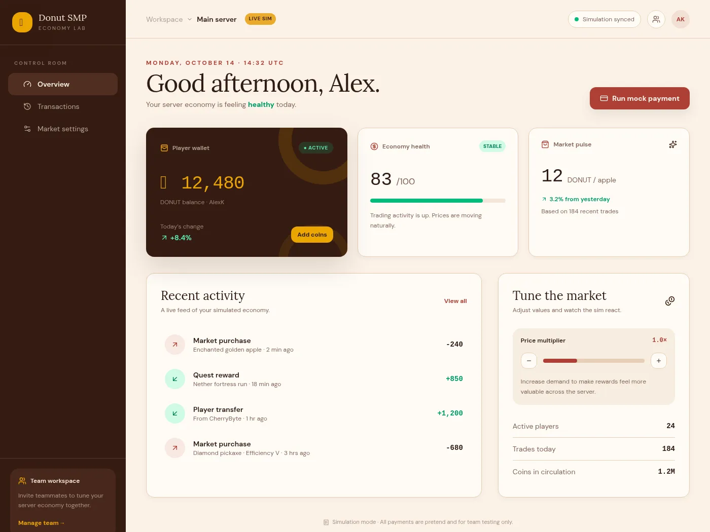 Donut Economy Simulator
