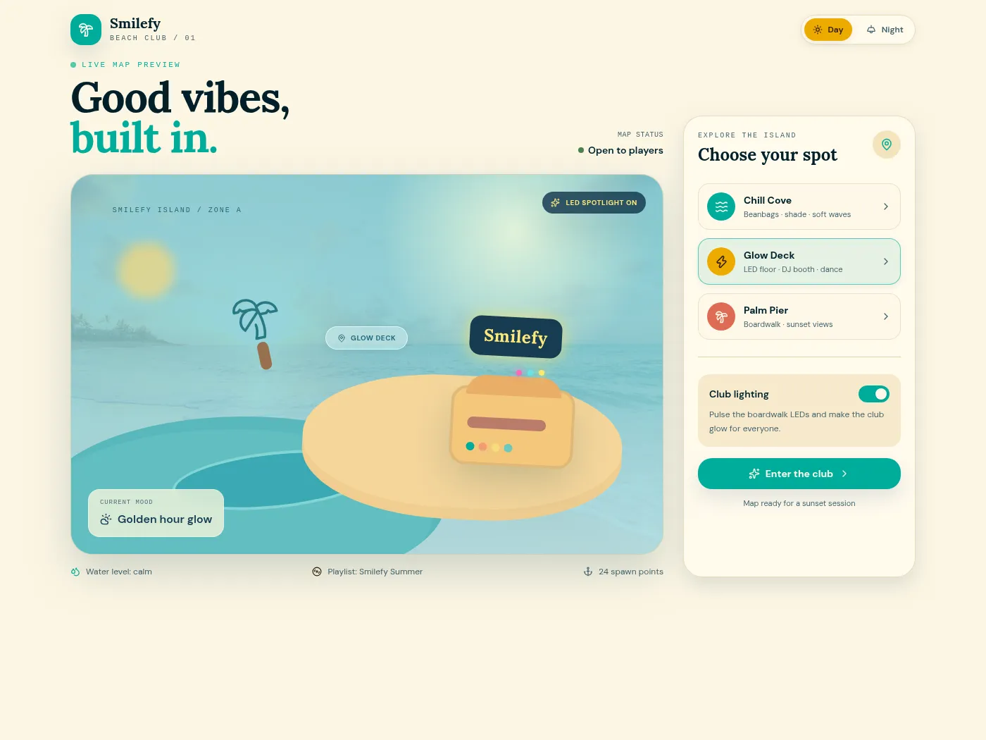 Smilefy Beach Club Map