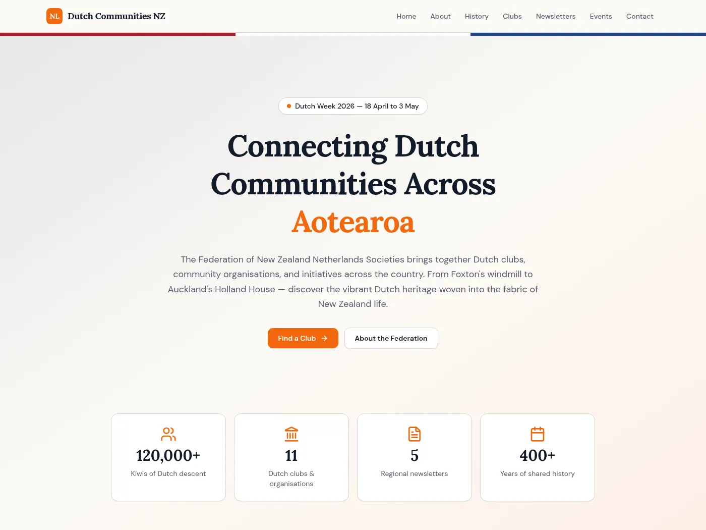 Dutch Community NZ Web