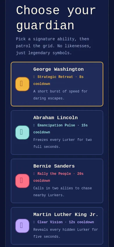 Guardians of Liberty Arcade