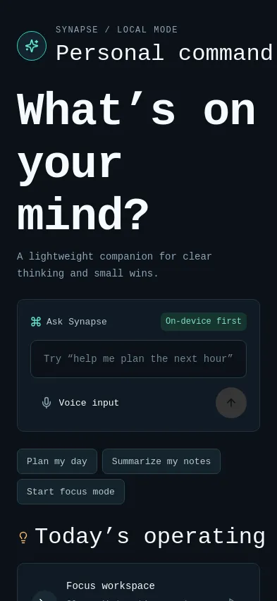 Synapse Personal AI