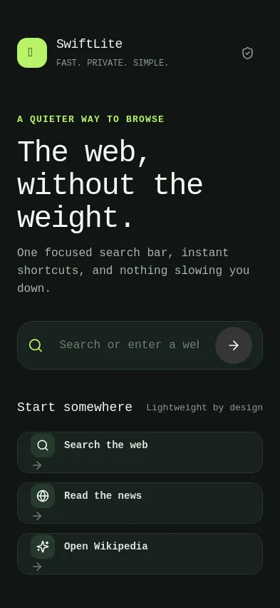SwiftLite Browser