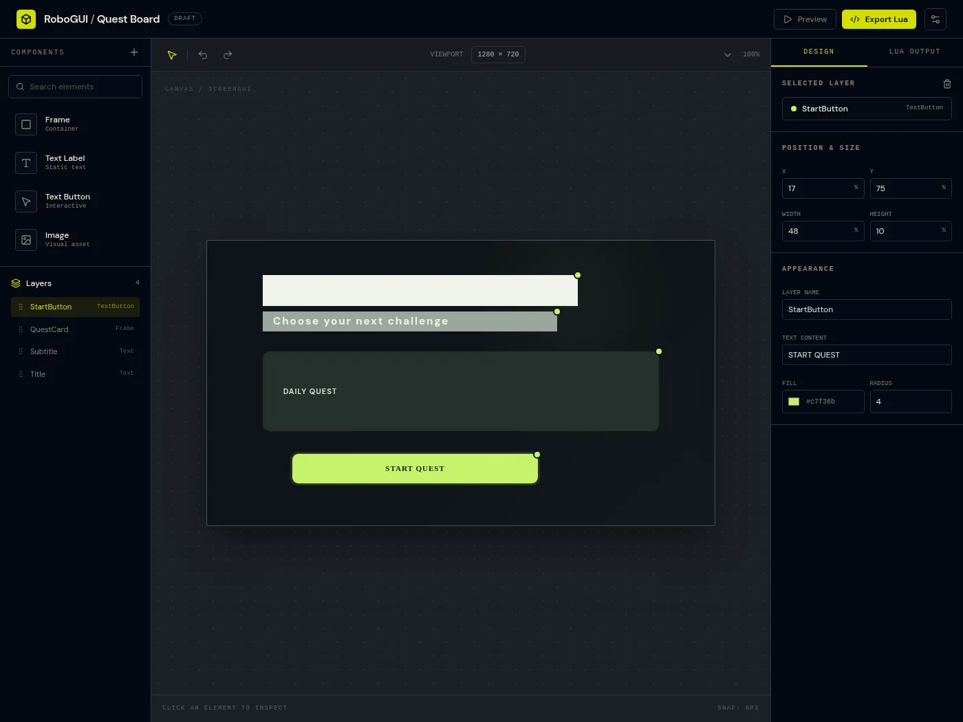 RoboGUI Designer