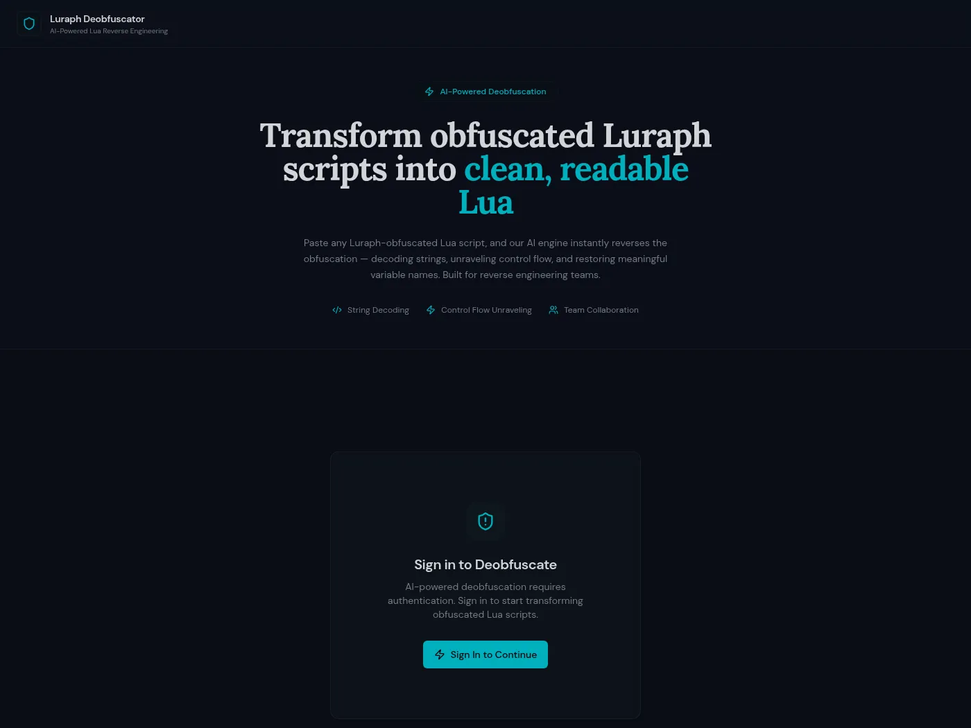 Luraph Deobfuscator Hub