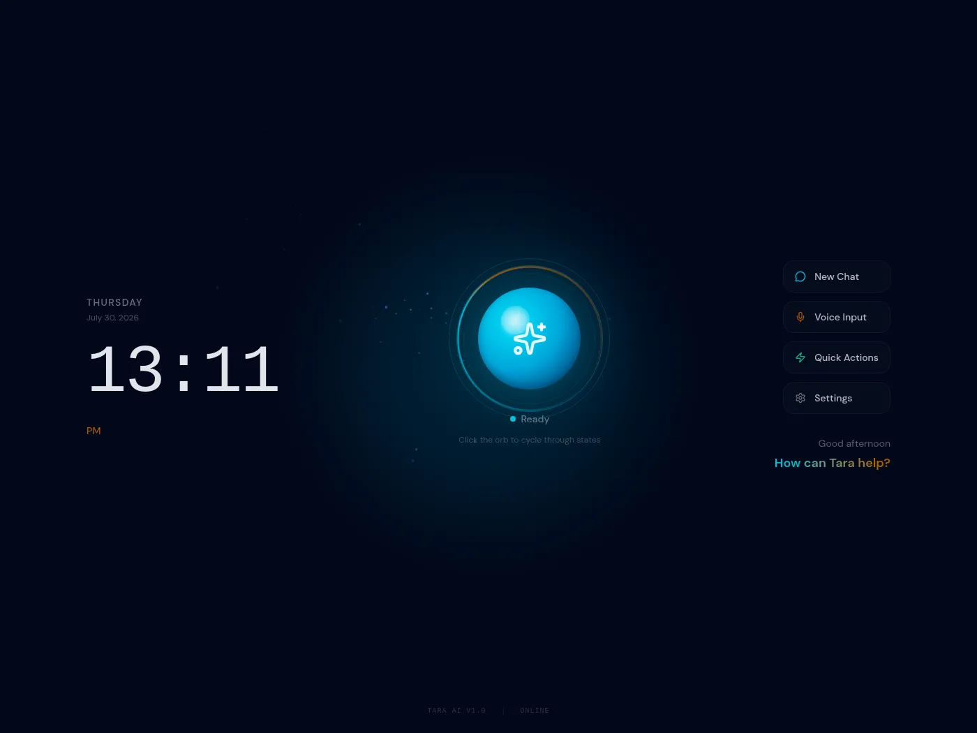 Tara AI Assistant Dashboard